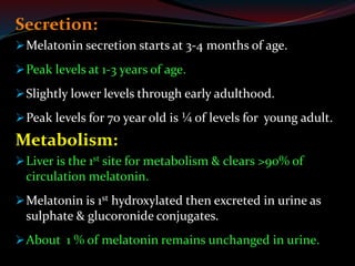 Presentation melatonin | PPTX