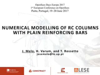 Numerical modelling of RC columns with plain reinforcing bars | PPT