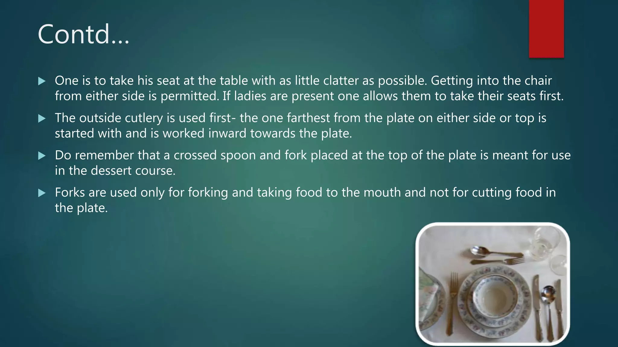 Mess etiquette and customs | PPTX