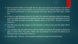 Mess etiquette and customs | PPTX | Bars & Restaurants | Attractions