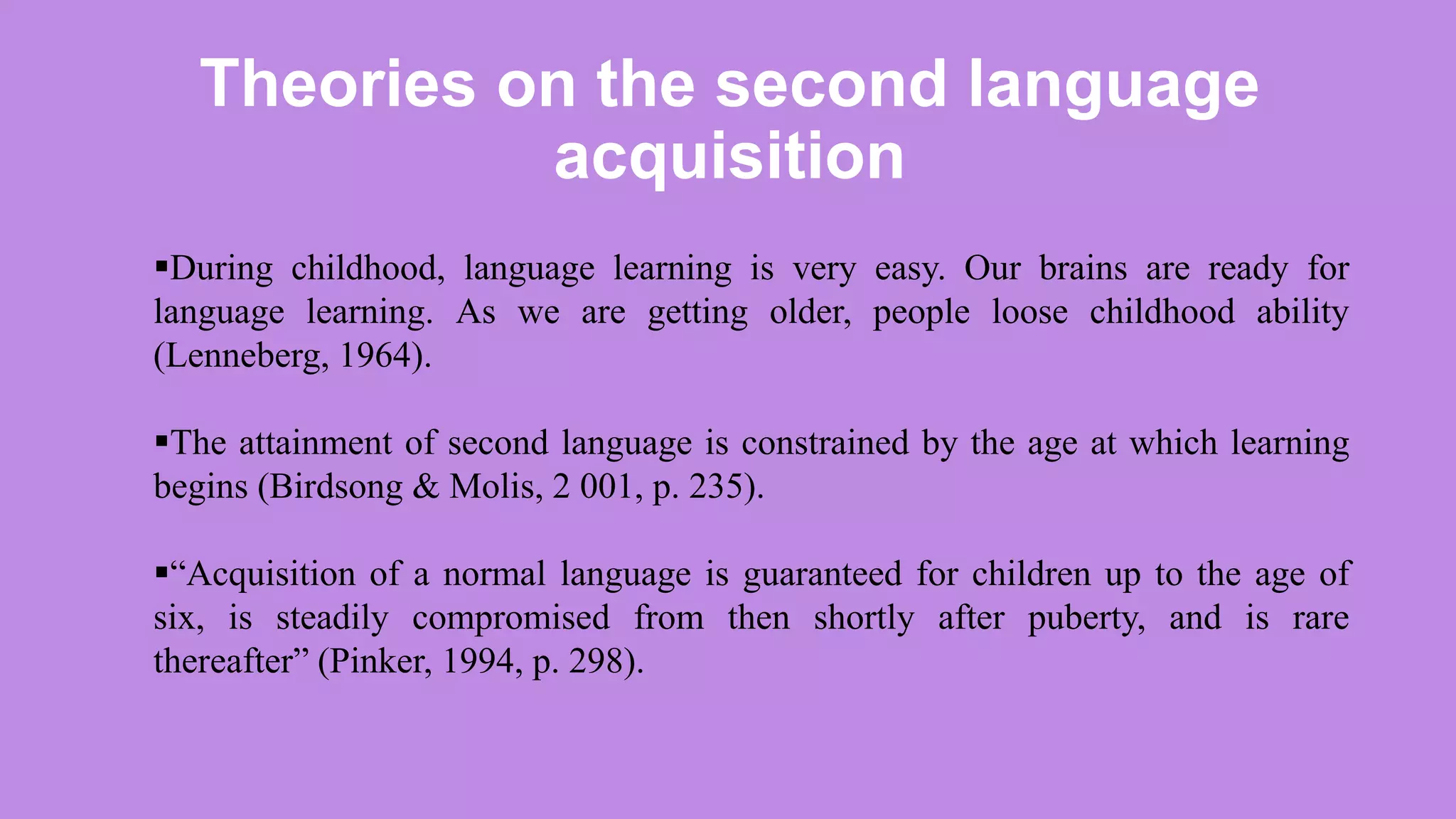 Children VS Adult in Second-Language Learning | PPTX