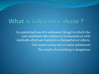 substance abuse presentation grade 7-8 | PPTX