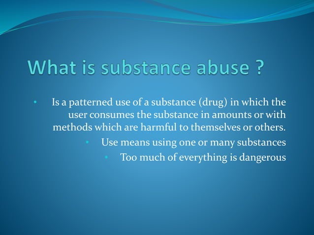 substance abuse presentation grade 7-8 | PPTX | Illegal Drugs, Tobacco ...