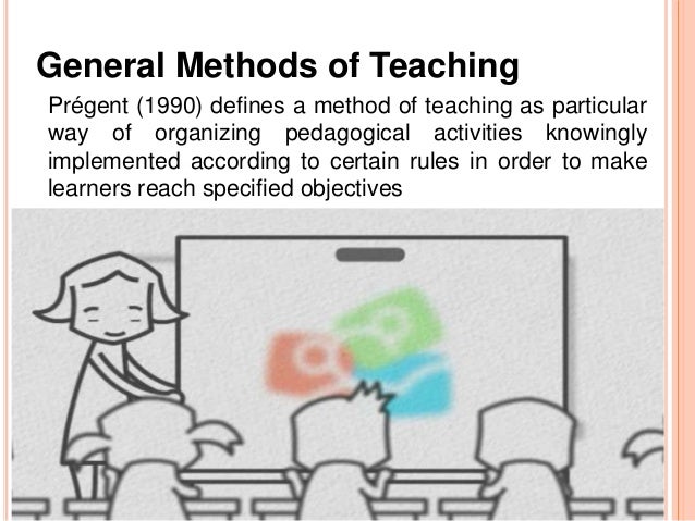 Presentation method of teaching