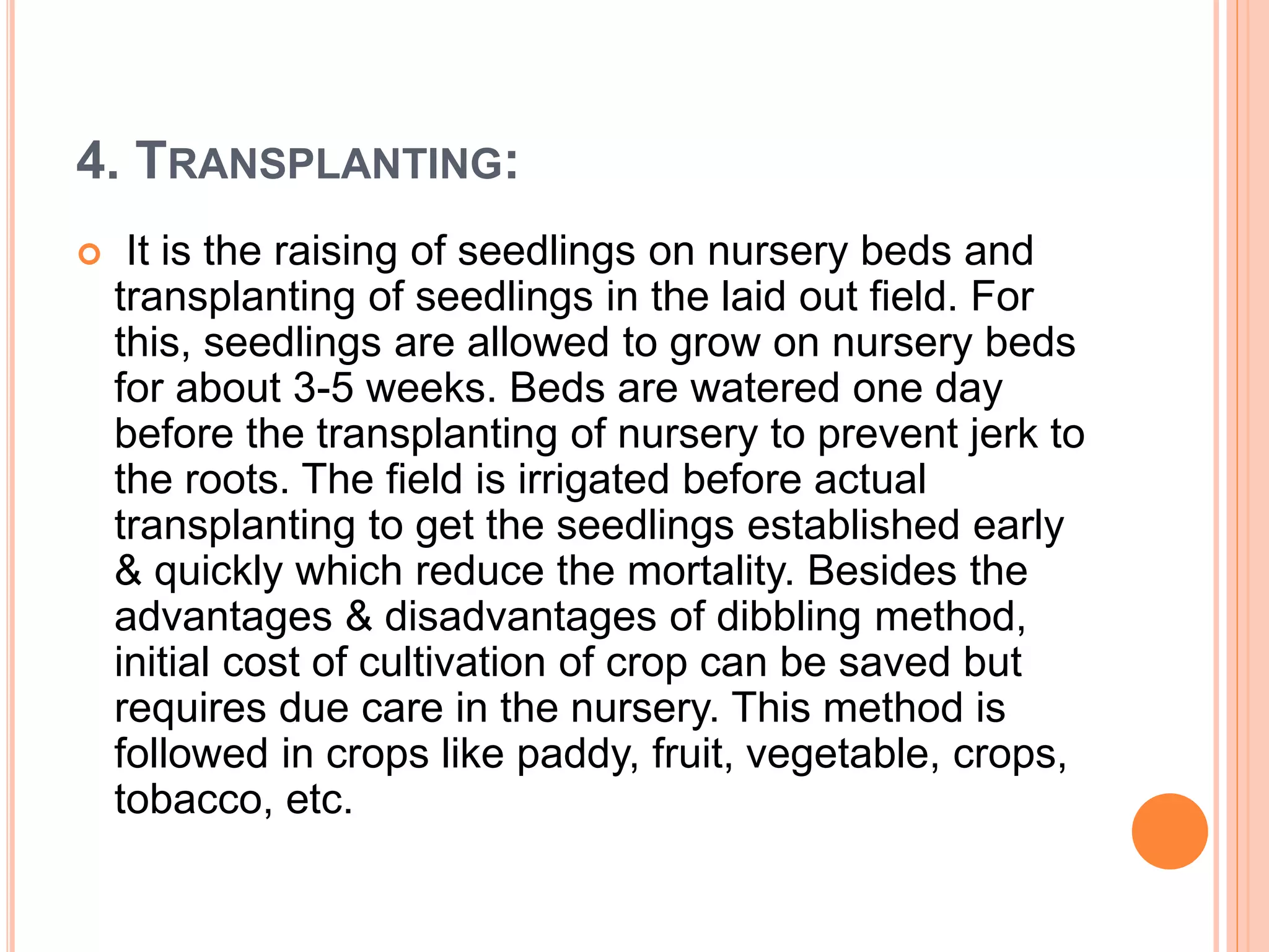 methods of sowing Of crops | PPTX