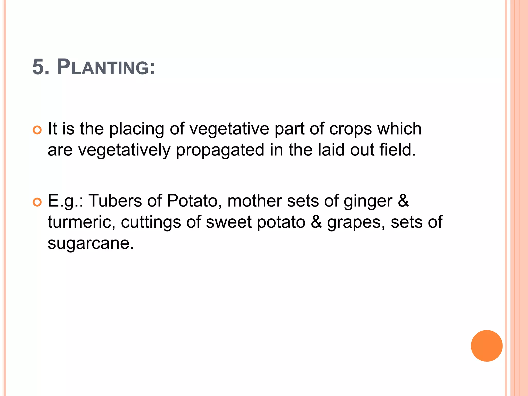 methods of sowing Of crops | PPTX