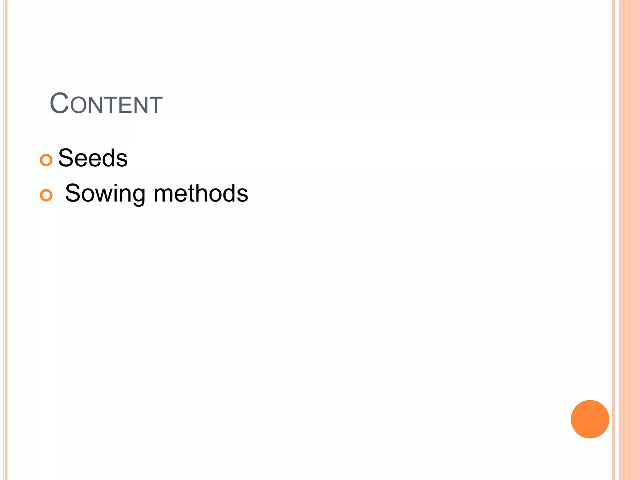 methods of sowing Of crops | PPTX
