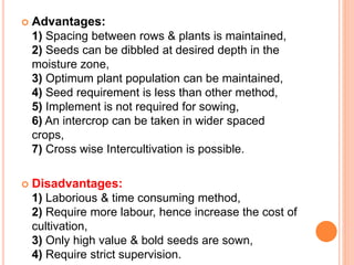 methods of sowing Of crops | PPTX