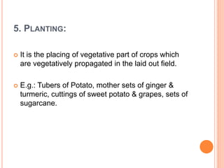 methods of sowing Of crops | PPTX