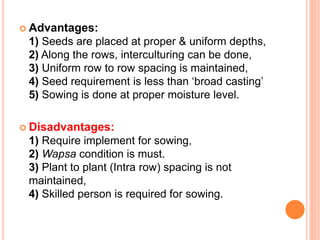 methods of sowing Of crops | PPTX