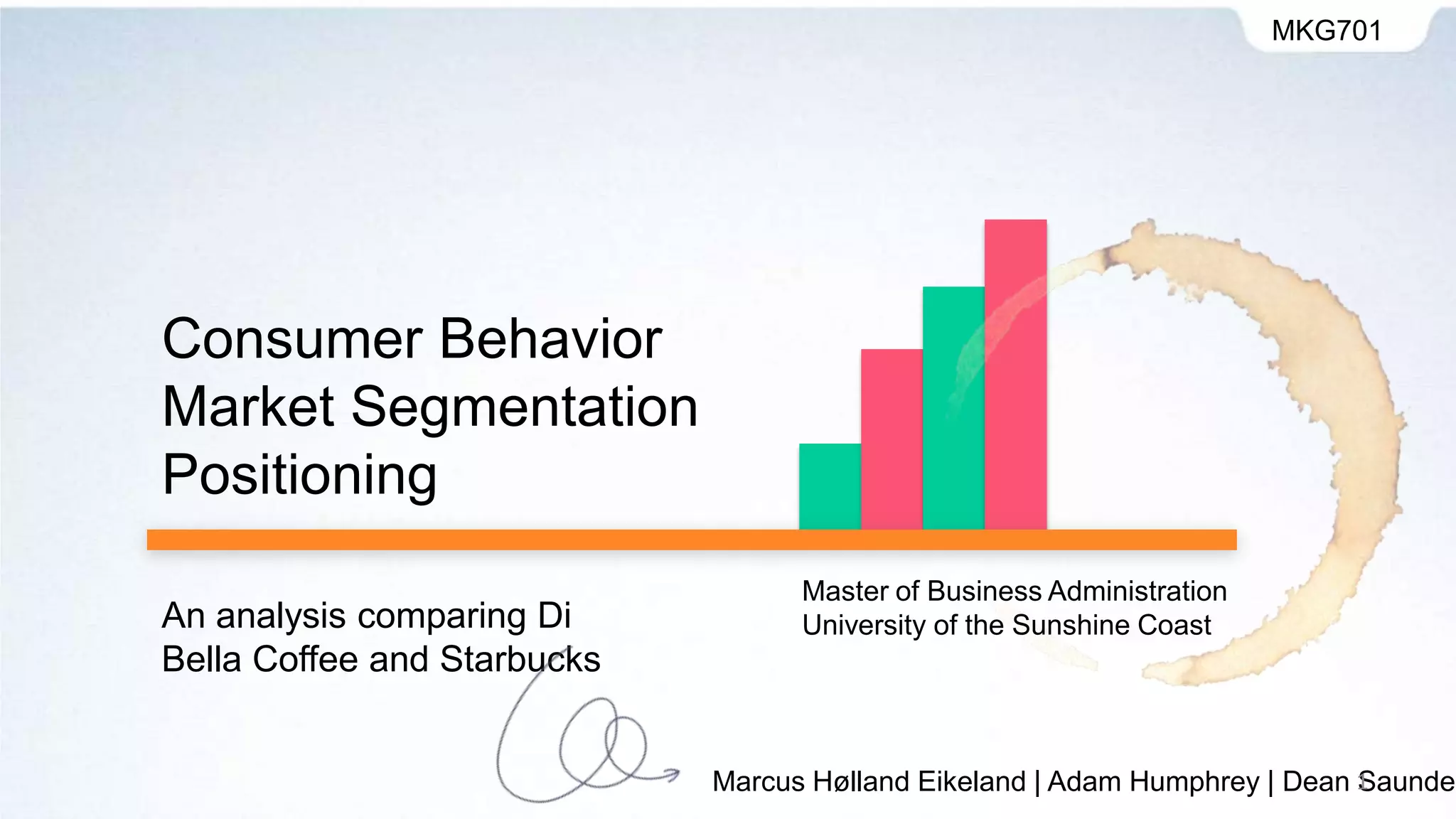 DiBella Coffee vs Starbucks - Consumer behavior, segmentation ...