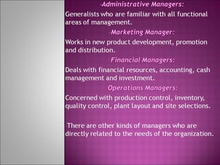 Managing and Managers Job | PPT