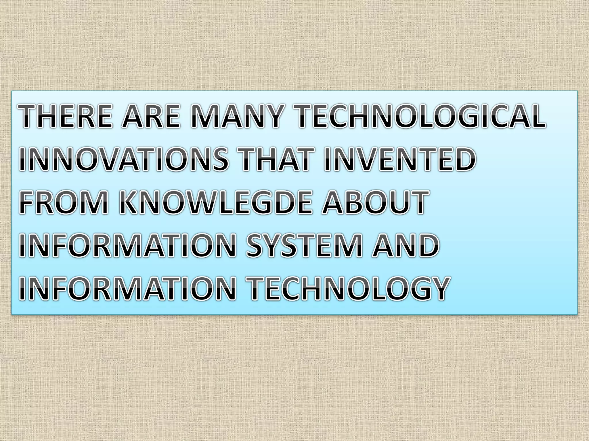 THE IMPORTANCE OF INFORMATION TECHNOLOGY IN OUR LIFE | PPTX