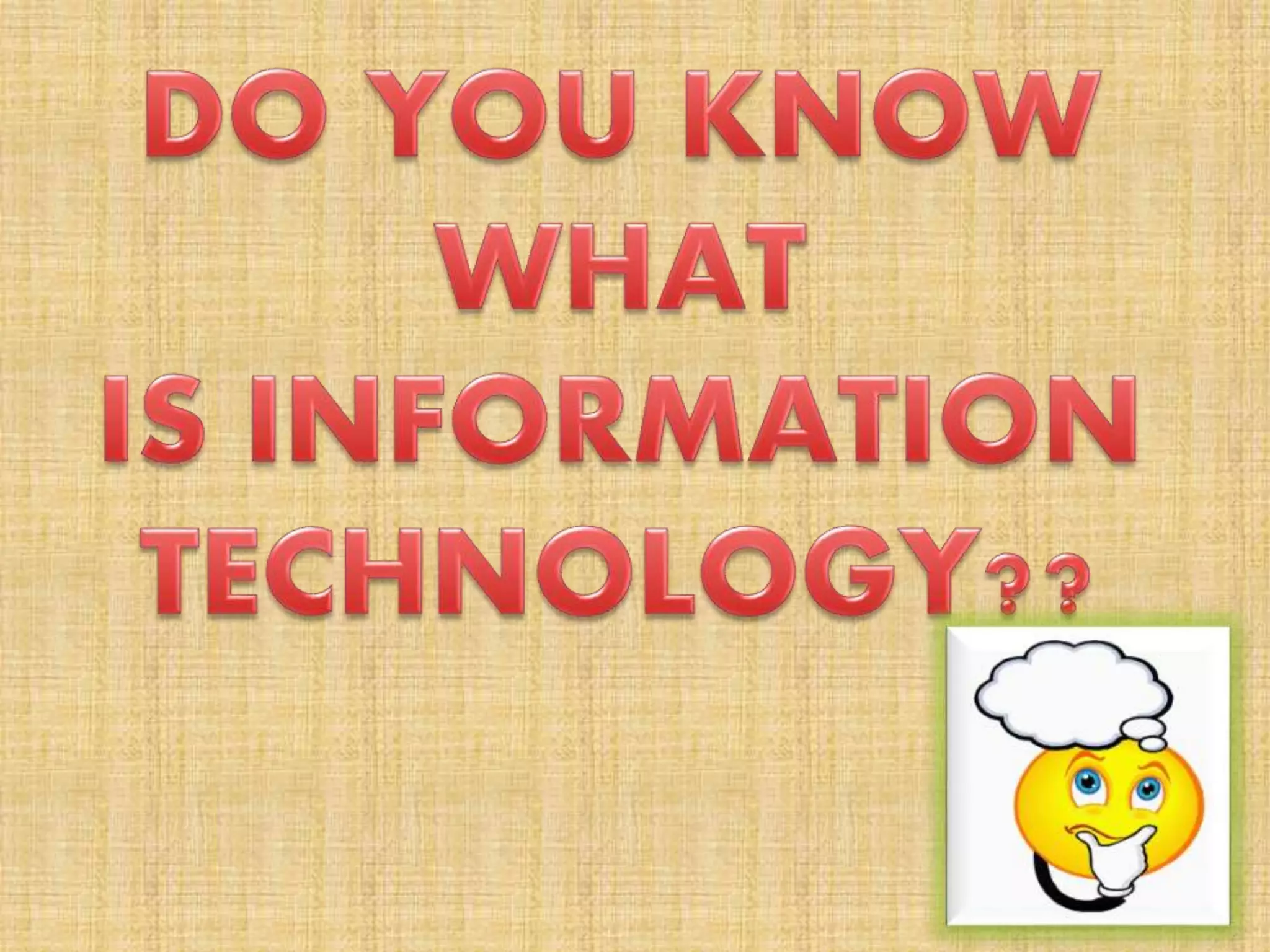 THE IMPORTANCE OF INFORMATION TECHNOLOGY IN OUR LIFE | PPTX