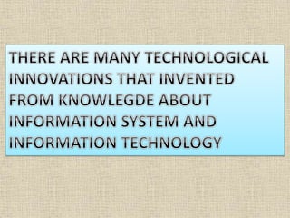 THE IMPORTANCE OF INFORMATION TECHNOLOGY IN OUR LIFE | PPTX