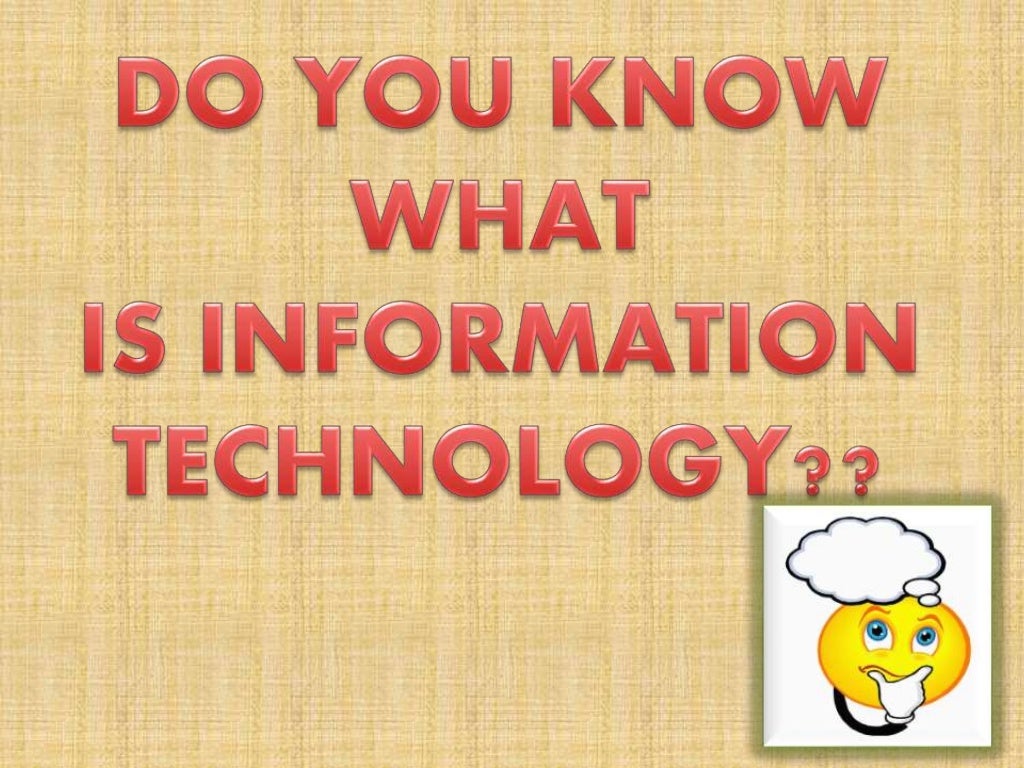 THE IMPORTANCE OF INFORMATION TECHNOLOGY IN OUR LIFE the-importance-of-information-technology-in-our-life