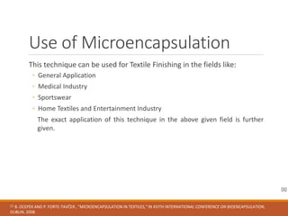 Micro Encapsulation Technique in Textile Finishing | PDF