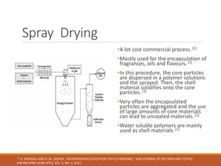 Micro Encapsulation Technique in Textile Finishing | PDF