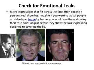 Presentation micro expressions | PPTX