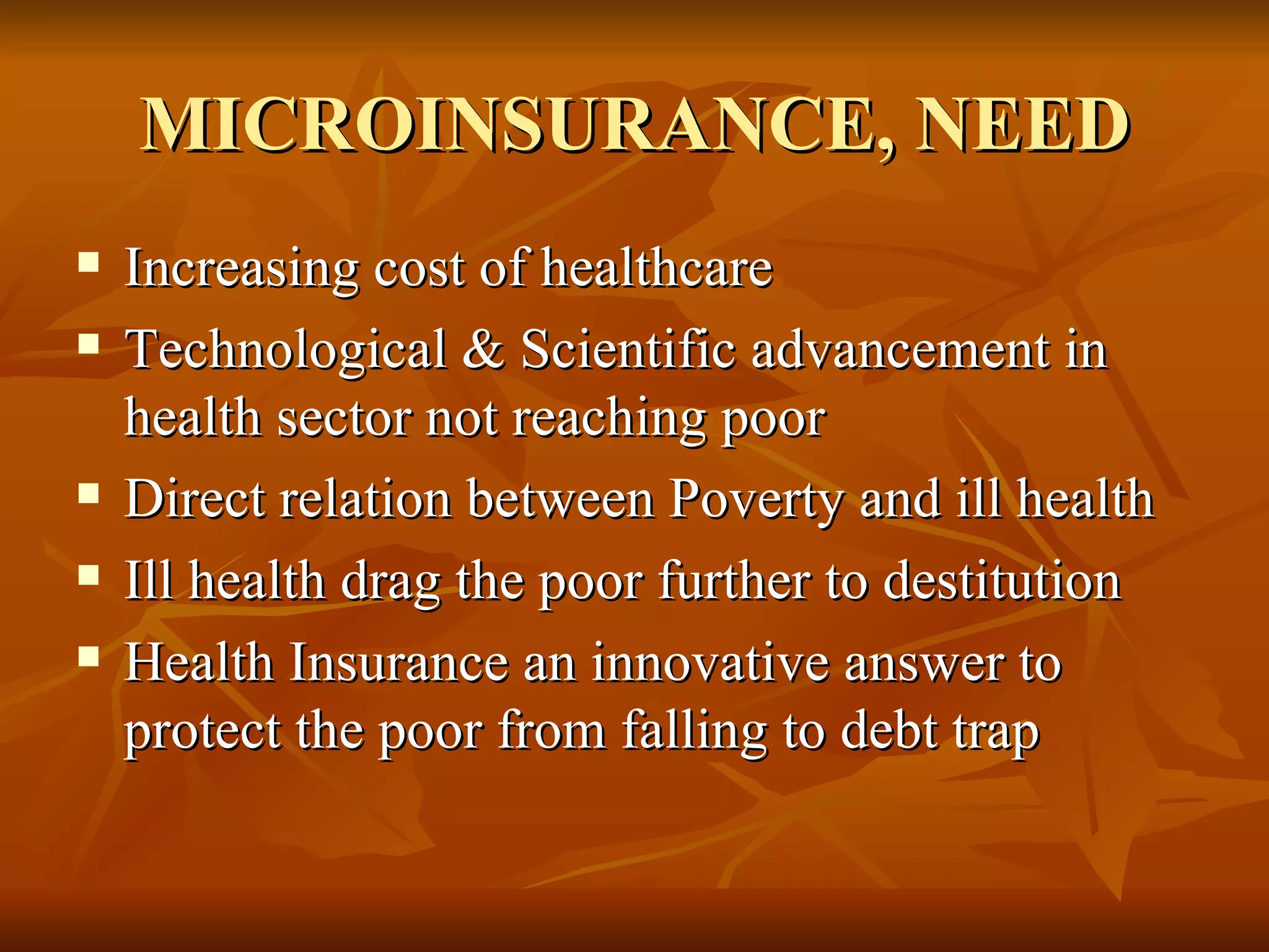 Presentation Microinsurance | PPT