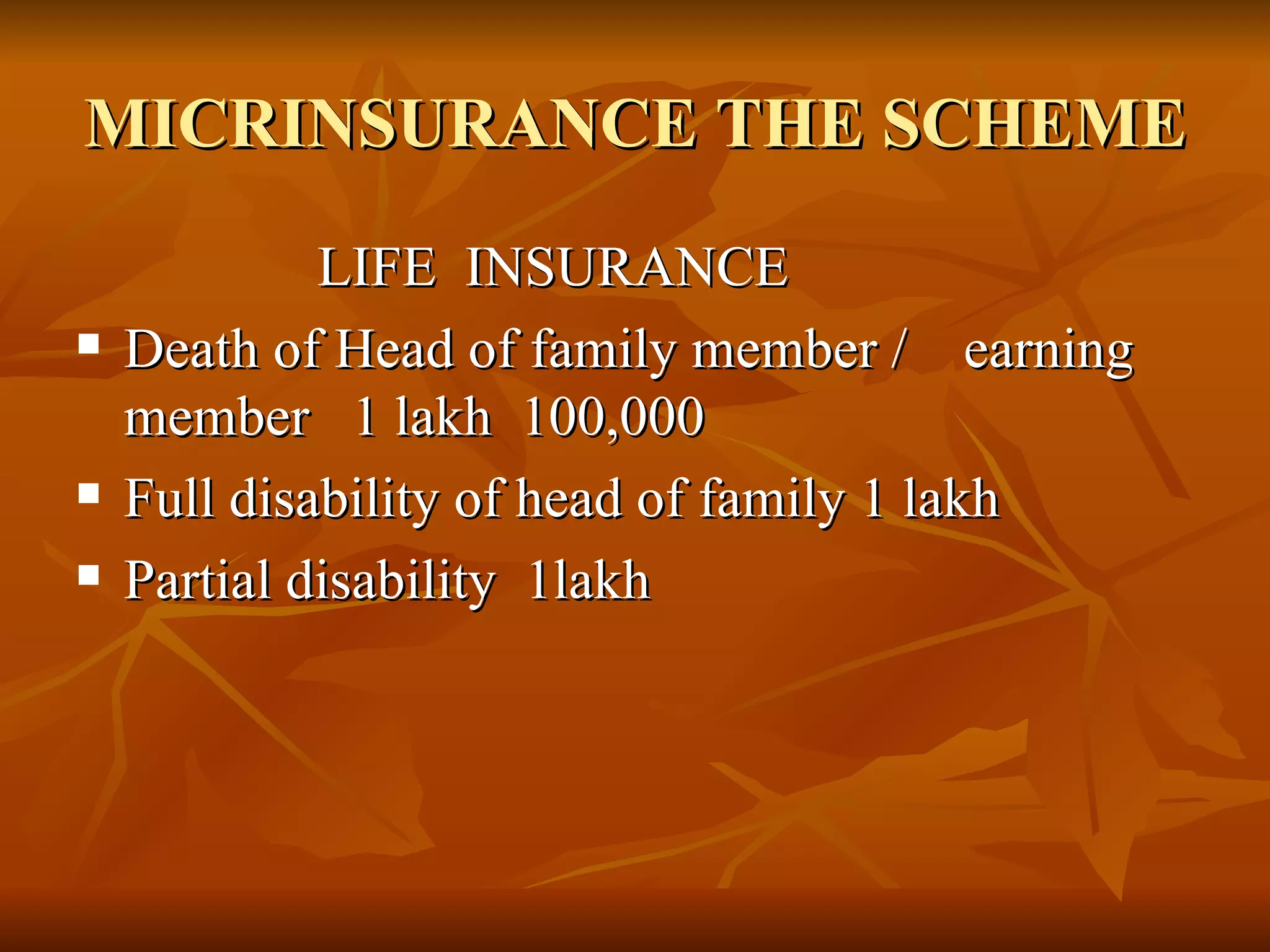 Presentation Microinsurance | PPT
