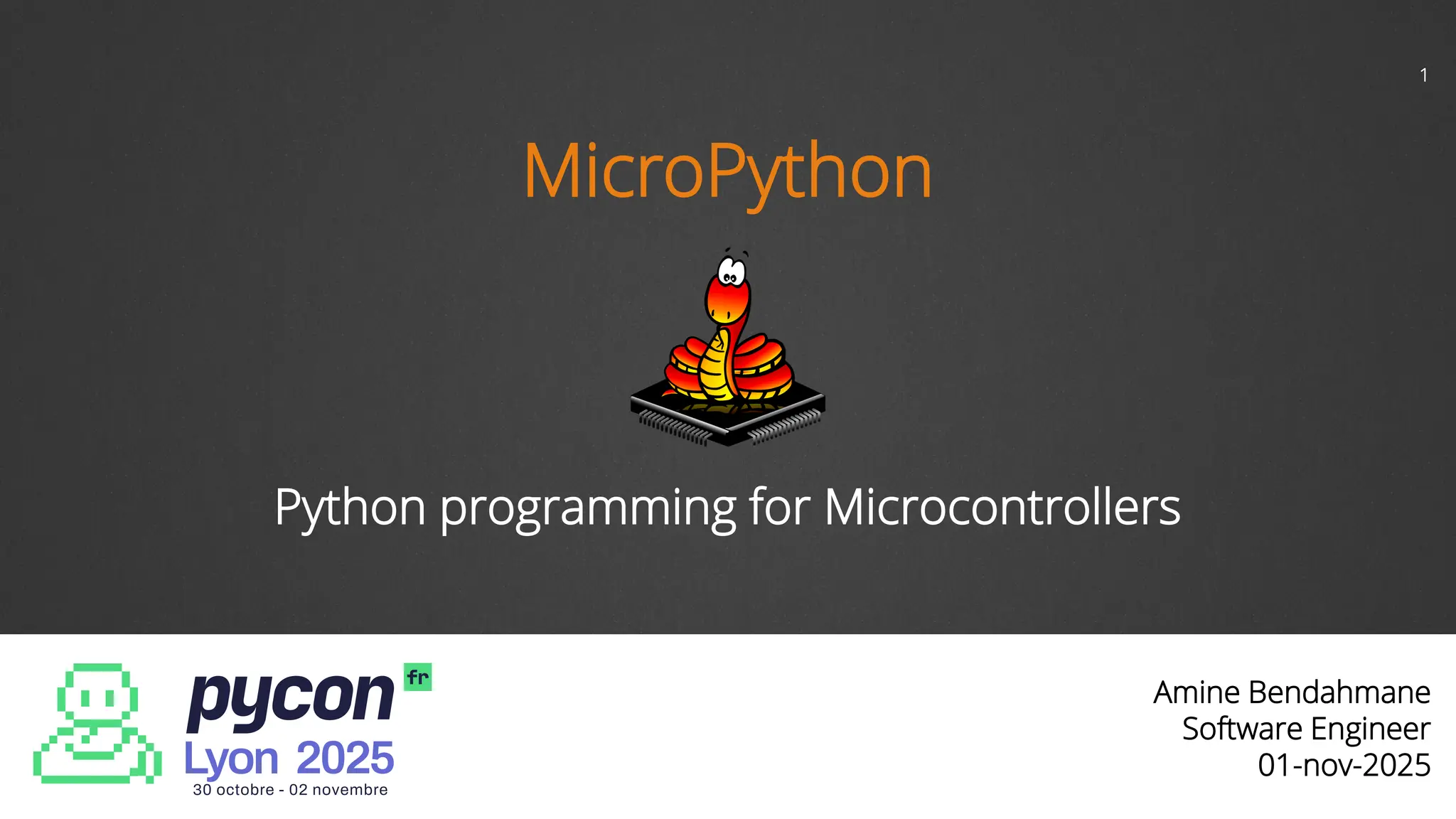 MicroPython presentation - PyConFr Lyon 2025 - Amine Bendahmane | PDF