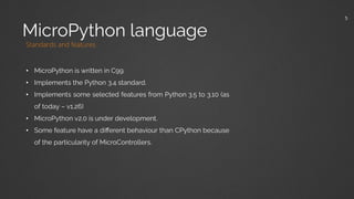 MicroPython presentation - PyConFr Lyon 2025 - Amine Bendahmane | PDF