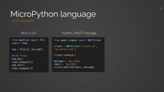 MicroPython presentation - PyConFr Lyon 2025 - Amine Bendahmane | PDF