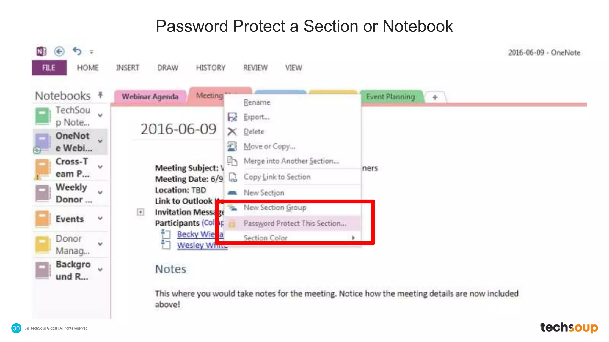 Webinar - Microsoft OneNote for Beginners - 2016-06-09 | PPTX