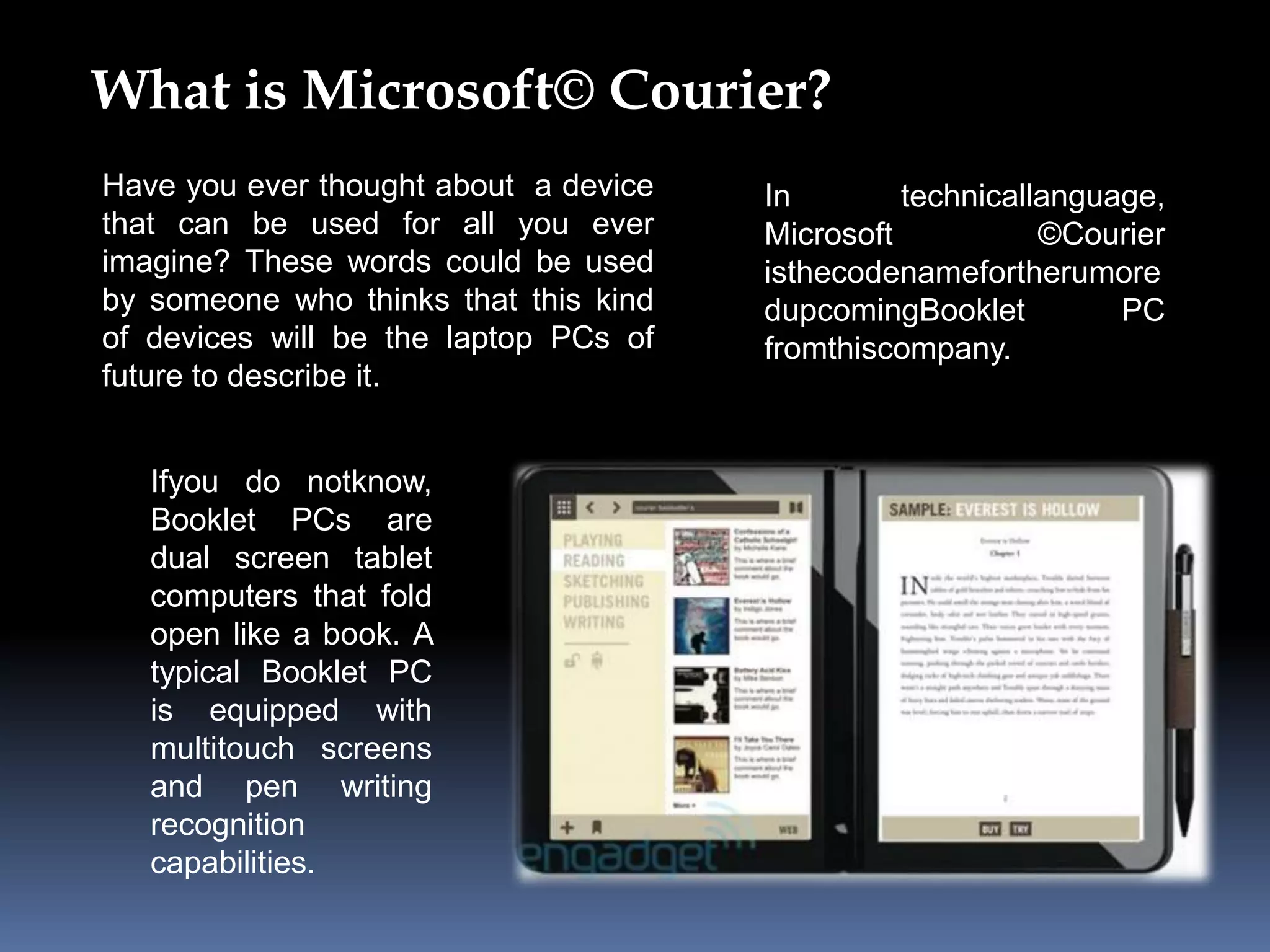 Microsoft Courier | PPT