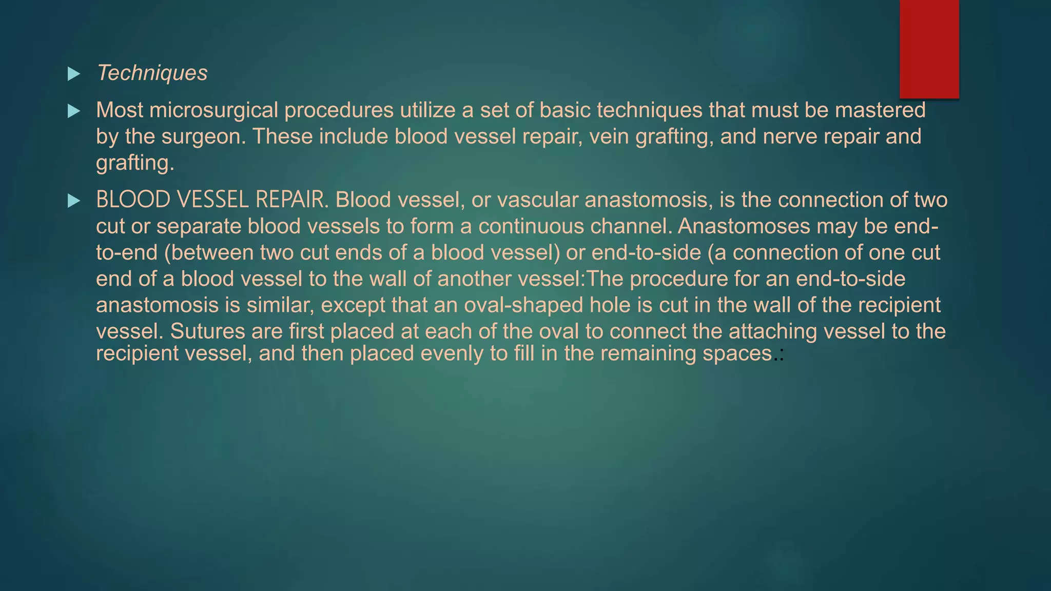 Presentation microsurgery | PPTX