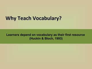 Using Games in Teaching Vocabulary | PPT