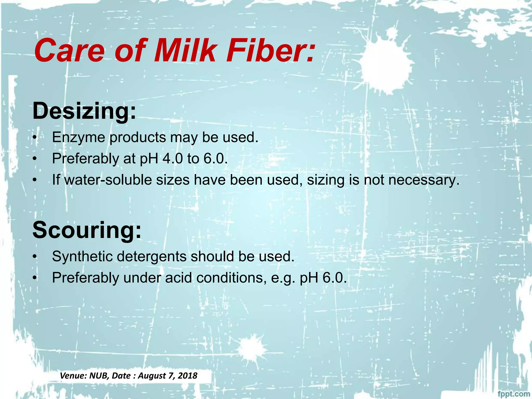 Milk Fiber. | PPTX