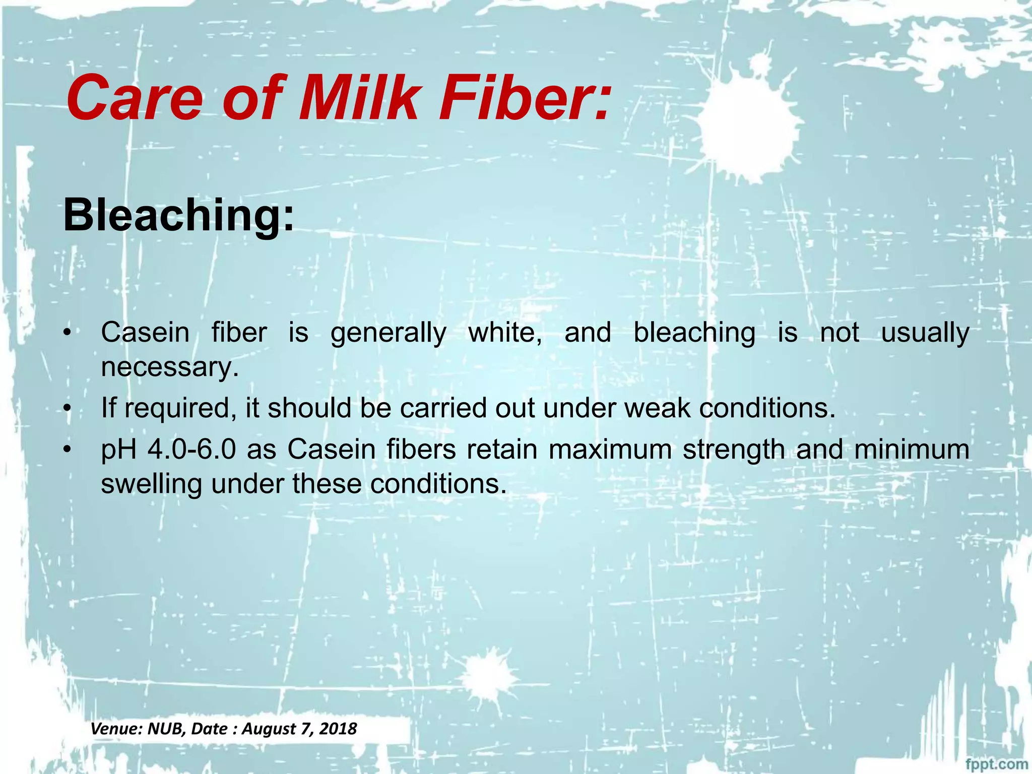 Milk Fiber. | PPTX