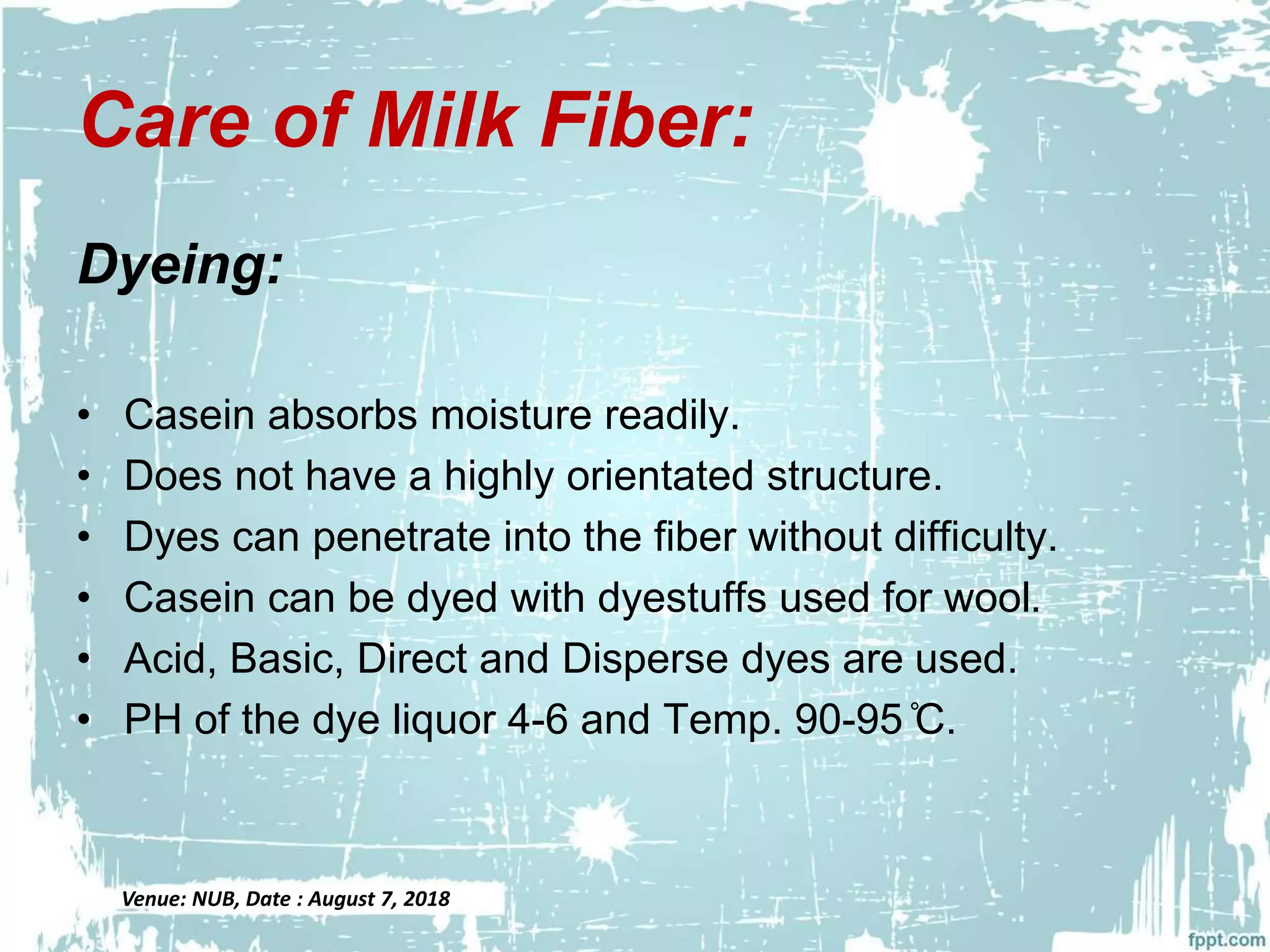Milk Fiber. | PPTX
