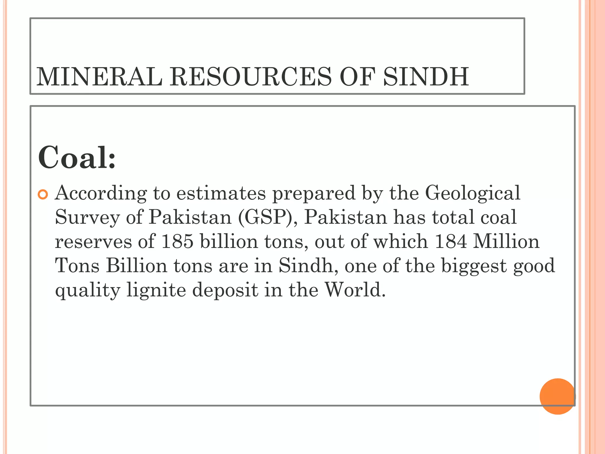 mineral resources of pakistan | PPTX