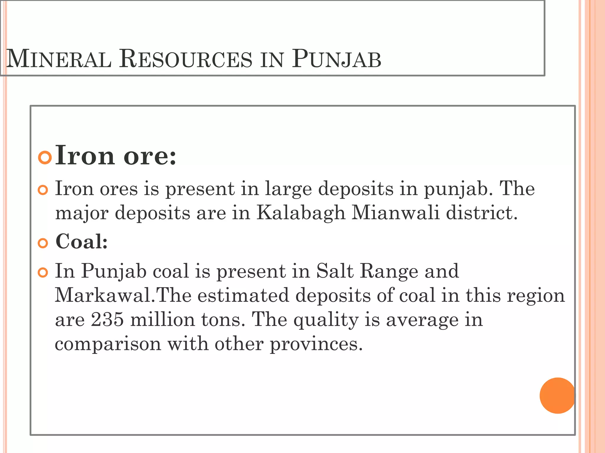 mineral resources of pakistan | PPTX