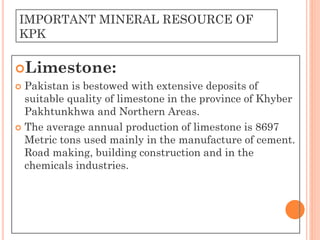 mineral resources of pakistan | PPTX