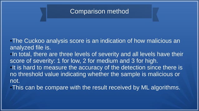 Malware Dectection Using Machine Learning Odp Operating Systems