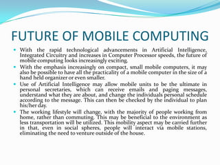 Presentation mobile computing(1) | PPTX