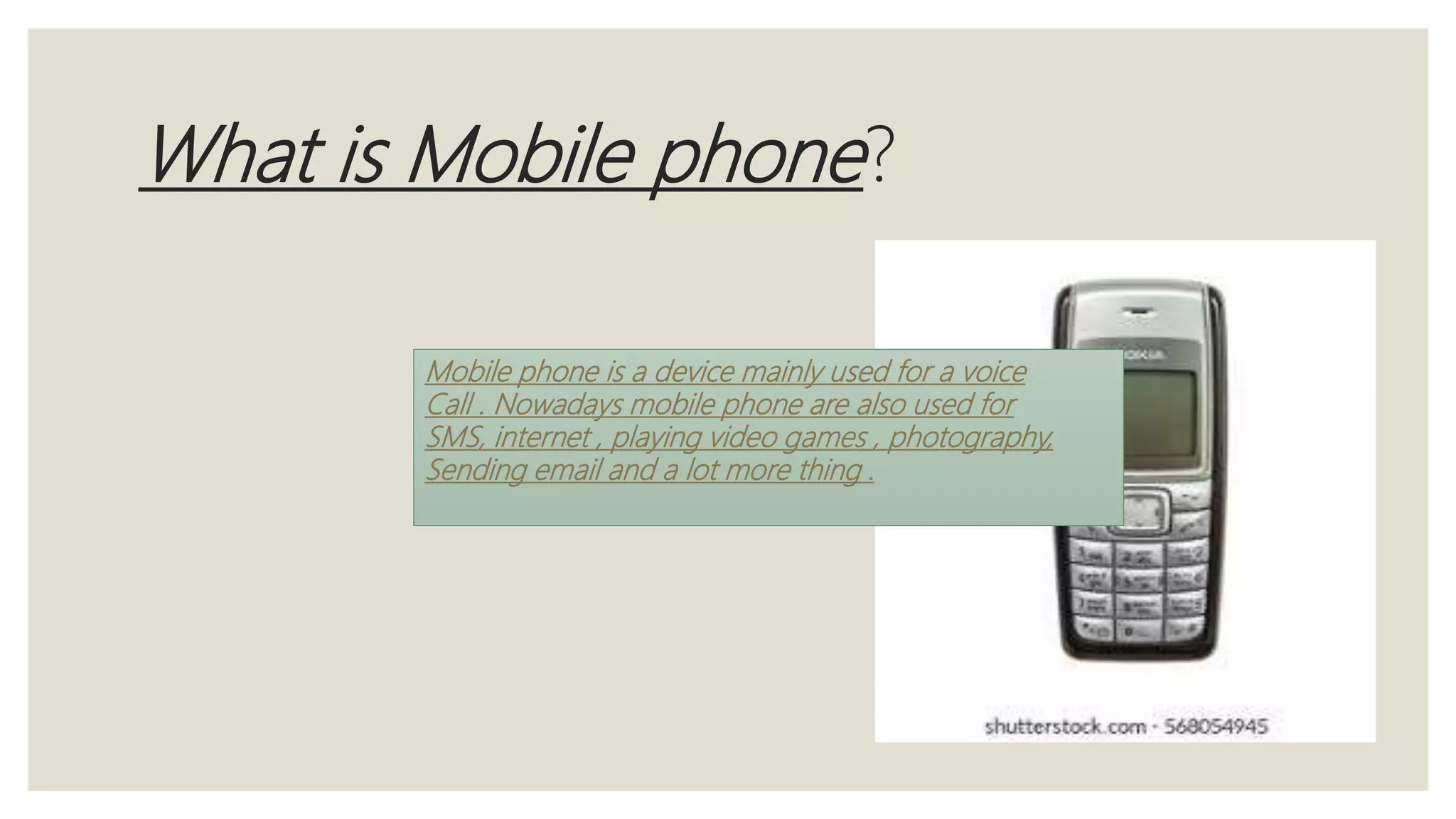 Presentation mobile phone | PPTX