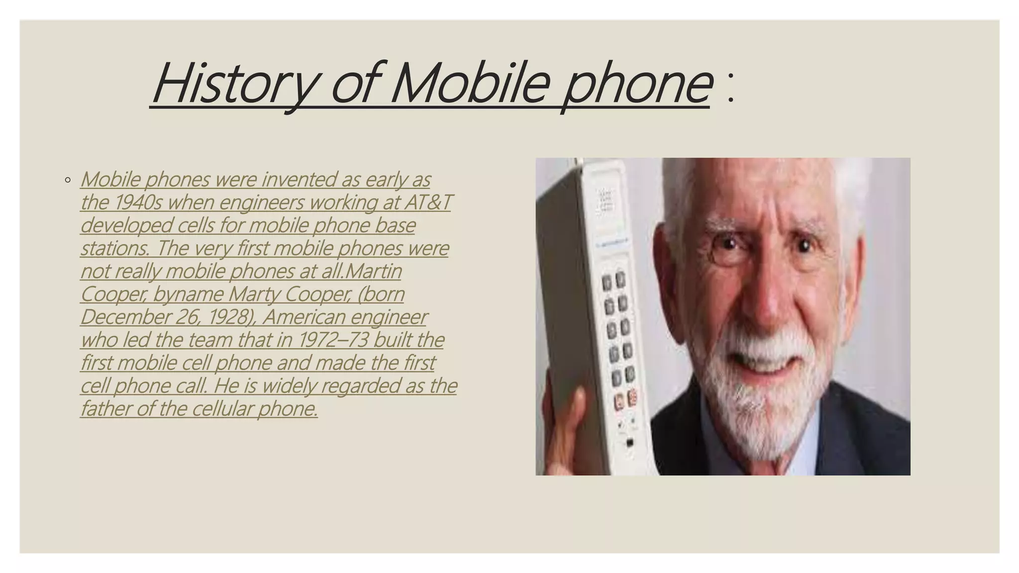 Presentation mobile phone | PPTX