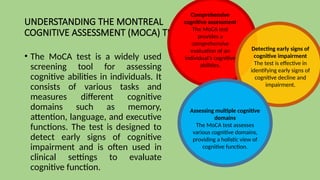 Montreal Cognitive Asses( MoCA) Presentation | PPTX