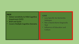 Montreal Cognitive Asses( MoCA) Presentation | PPTX