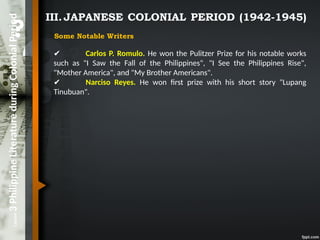 Historical Overview of Philippine Literature: Colonial Period .pptx