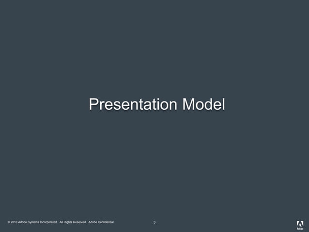Presentation Model Pattern With Flex And Swiz Framework Ppt