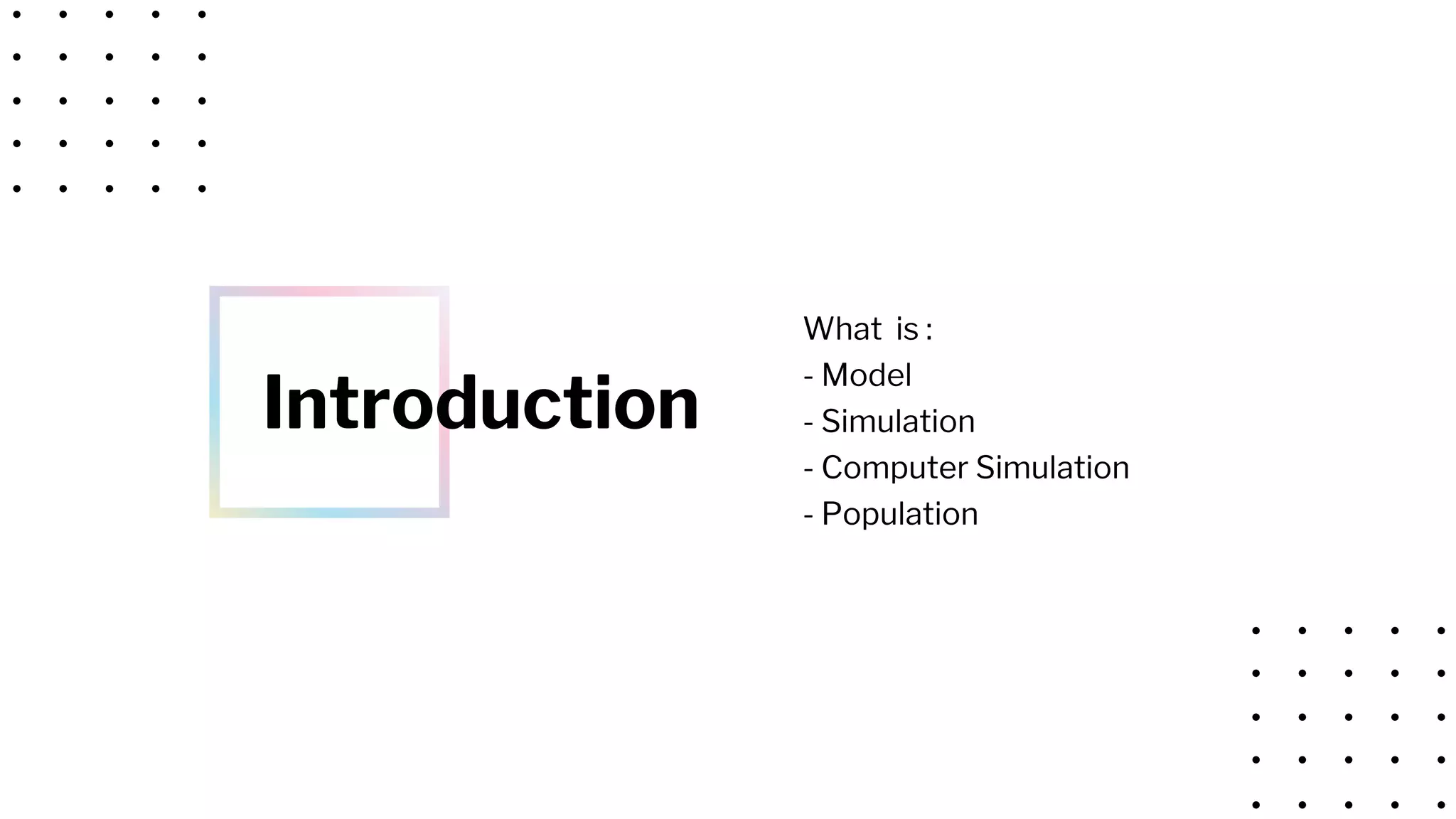 Presentation model simulation | PDF