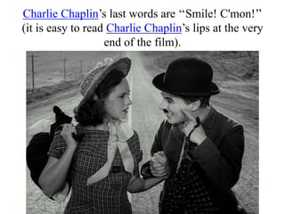 Charlie Chaplin " Modern Times" 1936 | PPT
