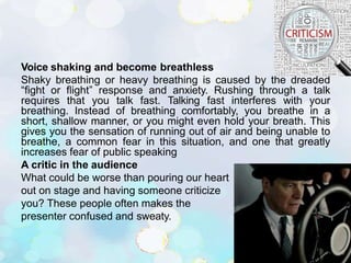 Presentation modes and stage fear | PPT