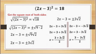 Presentation Module 1 & 2.pdf Quadratic Equations | PDF